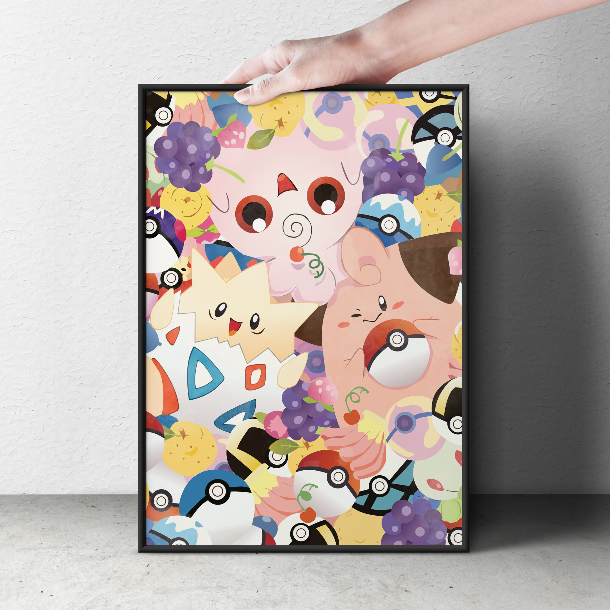 Palette Town | Illustrated posters inspired by Pokémon Trading Cards