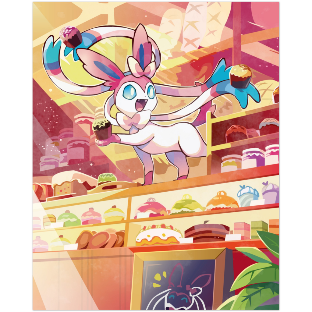 Sylveon Pokémon Poster | Inspired by Eeveelutions TCG | Palette Town